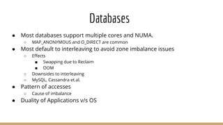 Linux NUMA & Databases: Perils and Opportunities | PDF