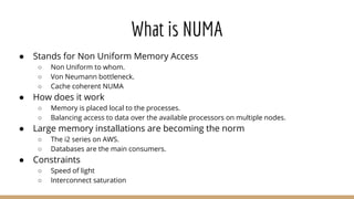 Linux NUMA & Databases: Perils and Opportunities | PDF