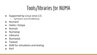 Linux NUMA & Databases: Perils and Opportunities | PPT