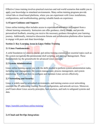 Linux Online Training | PDF