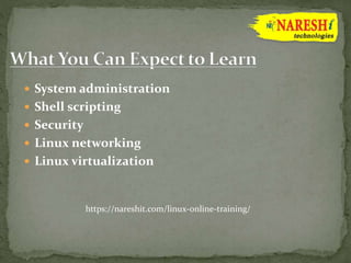 LINUX ONLINE TRAINING | PPT