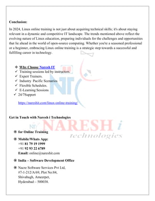 Linux Online Training. | PDF