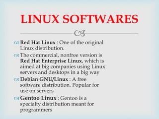 Linux opearting system ppt | PPT