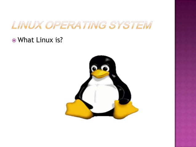 Linux operating system | PPTX | Operating Systems | Computer Software ...