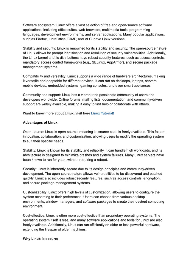 Linux Operating System Pdf