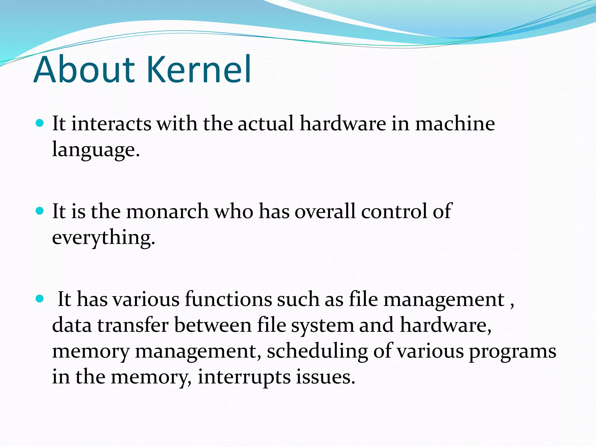 Linux operating system ppt | PPTX