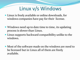 Linux operating system ppt | PPTX