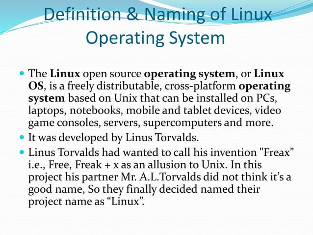 Linux operating system ppt