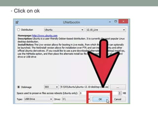 Linux operating systems and Bootable Pendrive | PPT