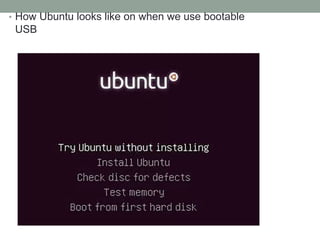 Linux operating systems and Bootable Pendrive | PPTX