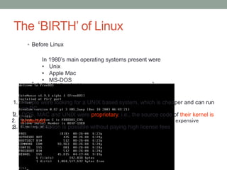 Linux operating systems and Bootable Pendrive | PPT