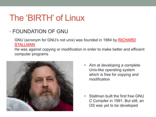 Linux operating systems and Bootable Pendrive | PPT