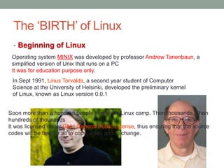 Linux operating systems and Bootable Pendrive | PPT