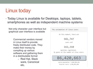 Linux operating systems and Bootable Pendrive | PPT