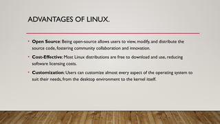 LINUX OPERATING SYSTEM SG.pptx advjhdhdj | PPT