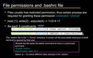Linux basic for CADD biologist | PPT