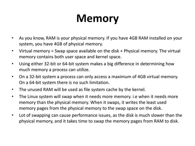 Linux optimization strategy plan by shiv | PPT | Free Download