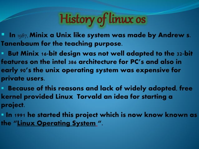 Linux Operating System | PPTX