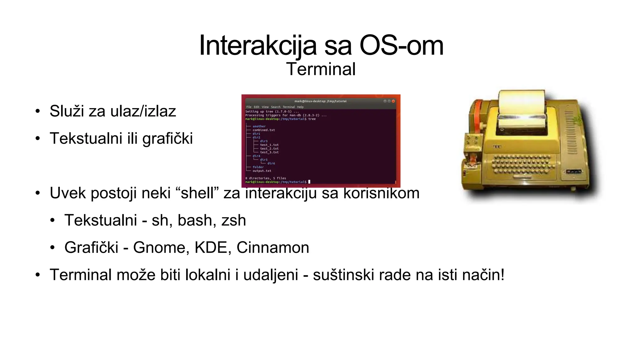 Linux osnove prezentacija o linuxu na srpskom | PPTX