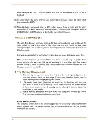 Linux OS presentation | PDF