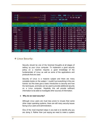 Linux OS presentation | PDF