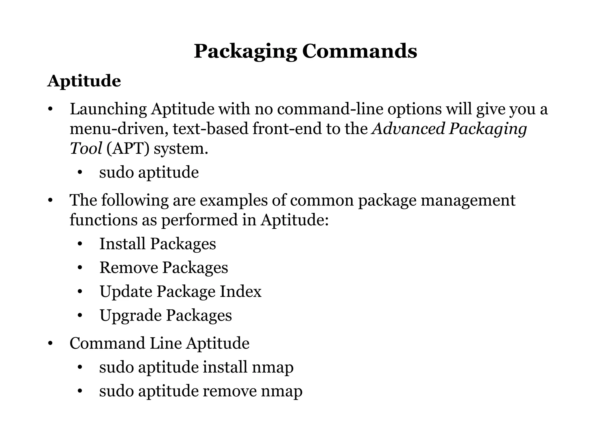 Linux Package Managementpptx Operating Systems Computer Software