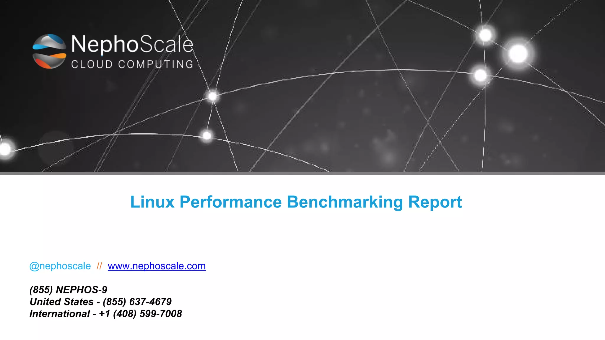 Linux Cloud Server Performance Benchmarks | PPT