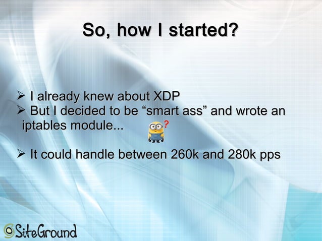 DoS and DDoS mitigations with eBPF, XDP and DPDK | PPT
