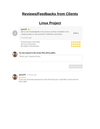 Linux portfolio | PDF