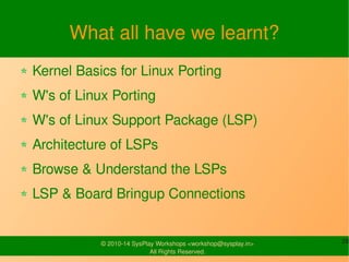 Linux Porting | PPT