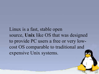 Overview_Linux ppt | PPTX