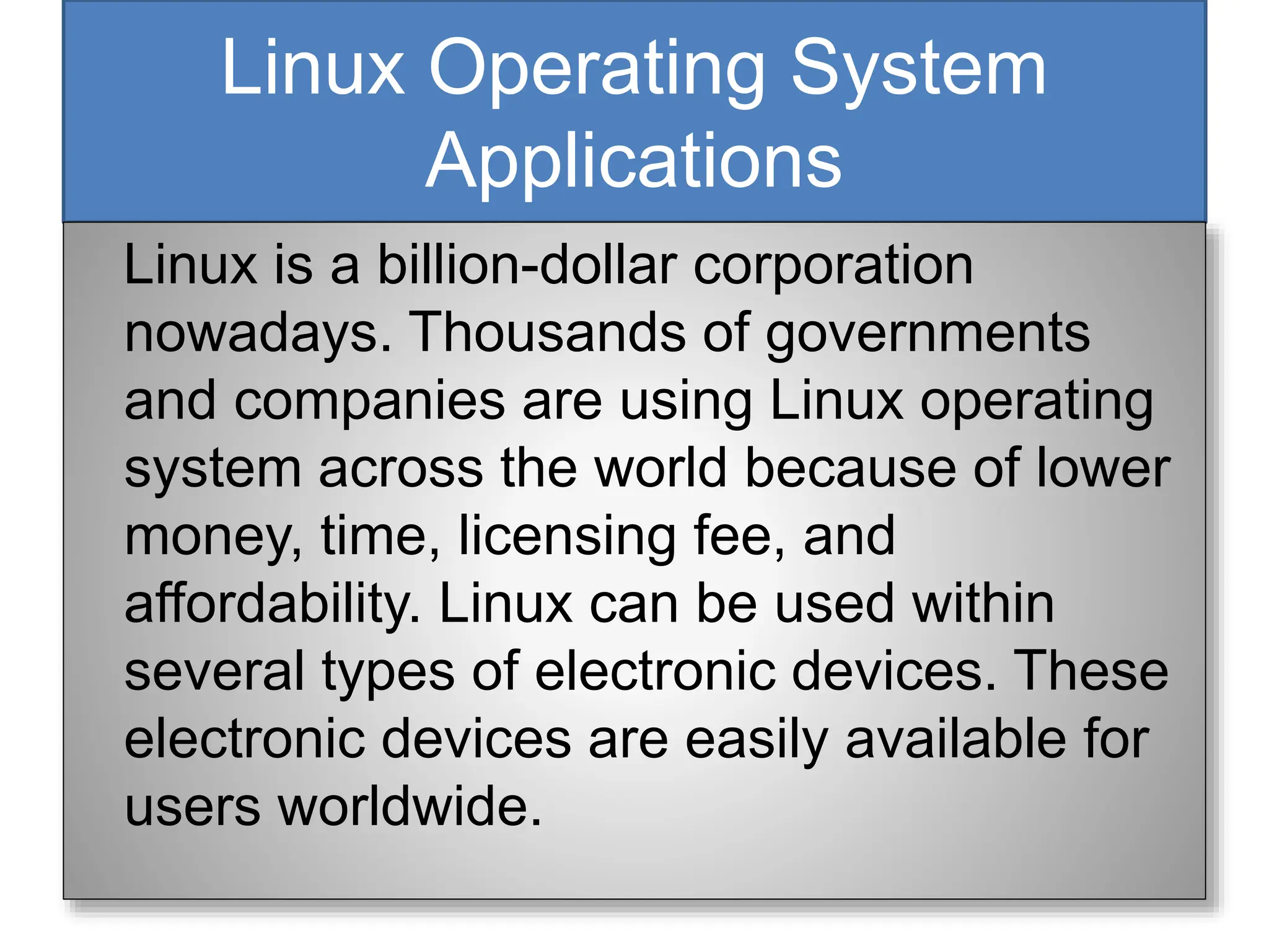 LINUX ppt.linux operating system and digram | PPTX