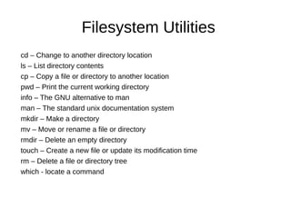 Information about linux operating system | PPT