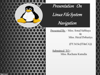 Linux file system nevigation | PPT
