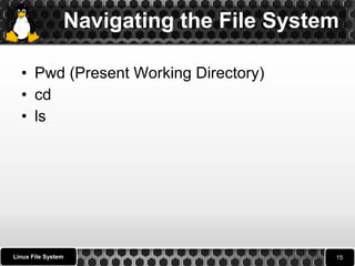 Linux file system nevigation | PPT