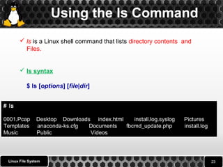 Linux file system nevigation | PPT