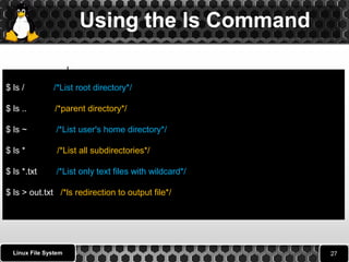 Linux file system nevigation | PPT