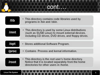 Linux file system nevigation | PPT