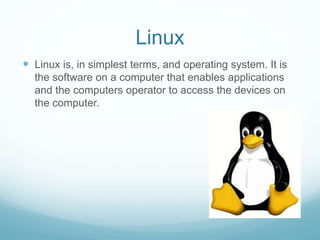 Linux principles and philosophy | PPT