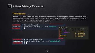 Linux privilege escalation | PPTX