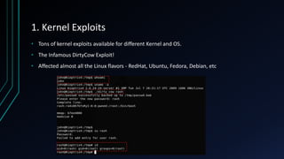 Linux privilege escalation 101 | PPTX