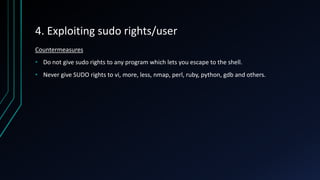 Linux privilege escalation 101 | PPTX