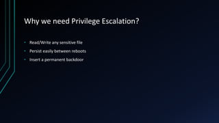 Linux privilege escalation 101 | PPTX