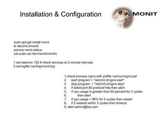 Linux processes control and monitoring | PPT