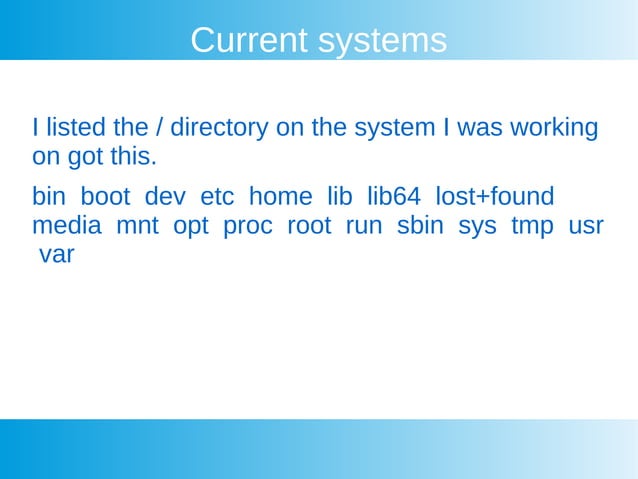 Linux course fhs file hierarchy standard | PPT