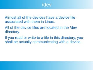 Linux course fhs file hierarchy standard | PPT