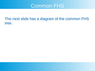 Linux course fhs file hierarchy standard | PPT