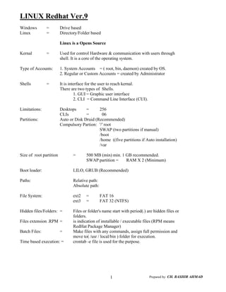 Linux redhat final | PDF