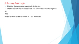 Linux security | PPTX