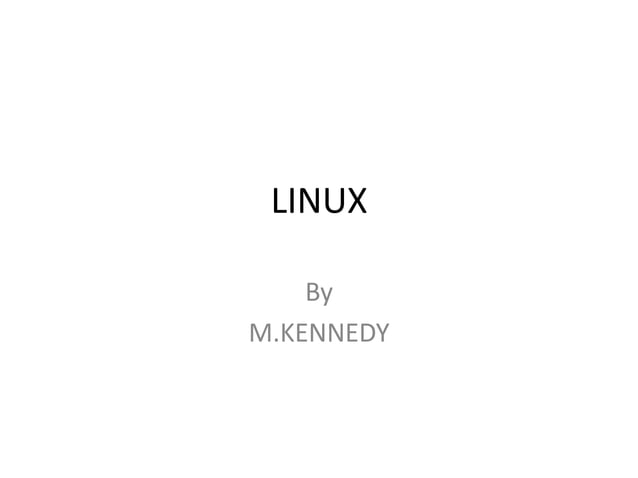 Introduction to Linux basic | PPTX
